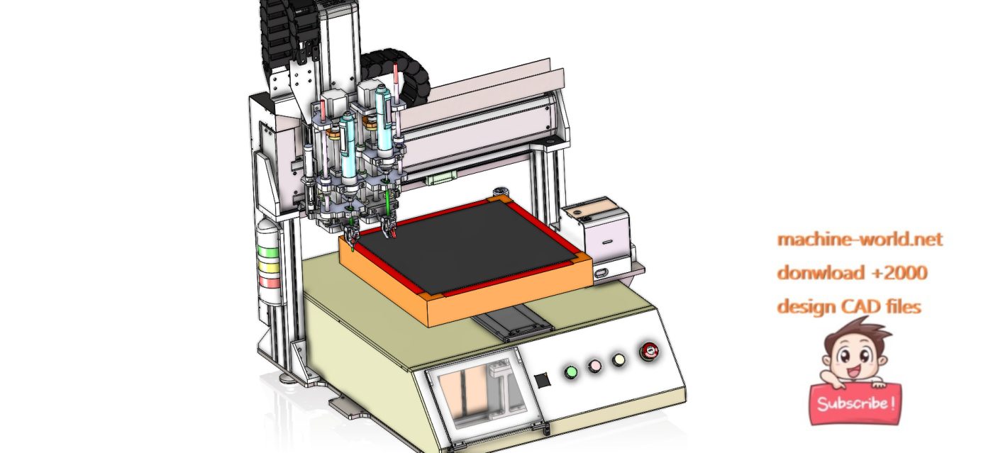 industrial 3D model Locking screw machine - MACHINE - WORLD