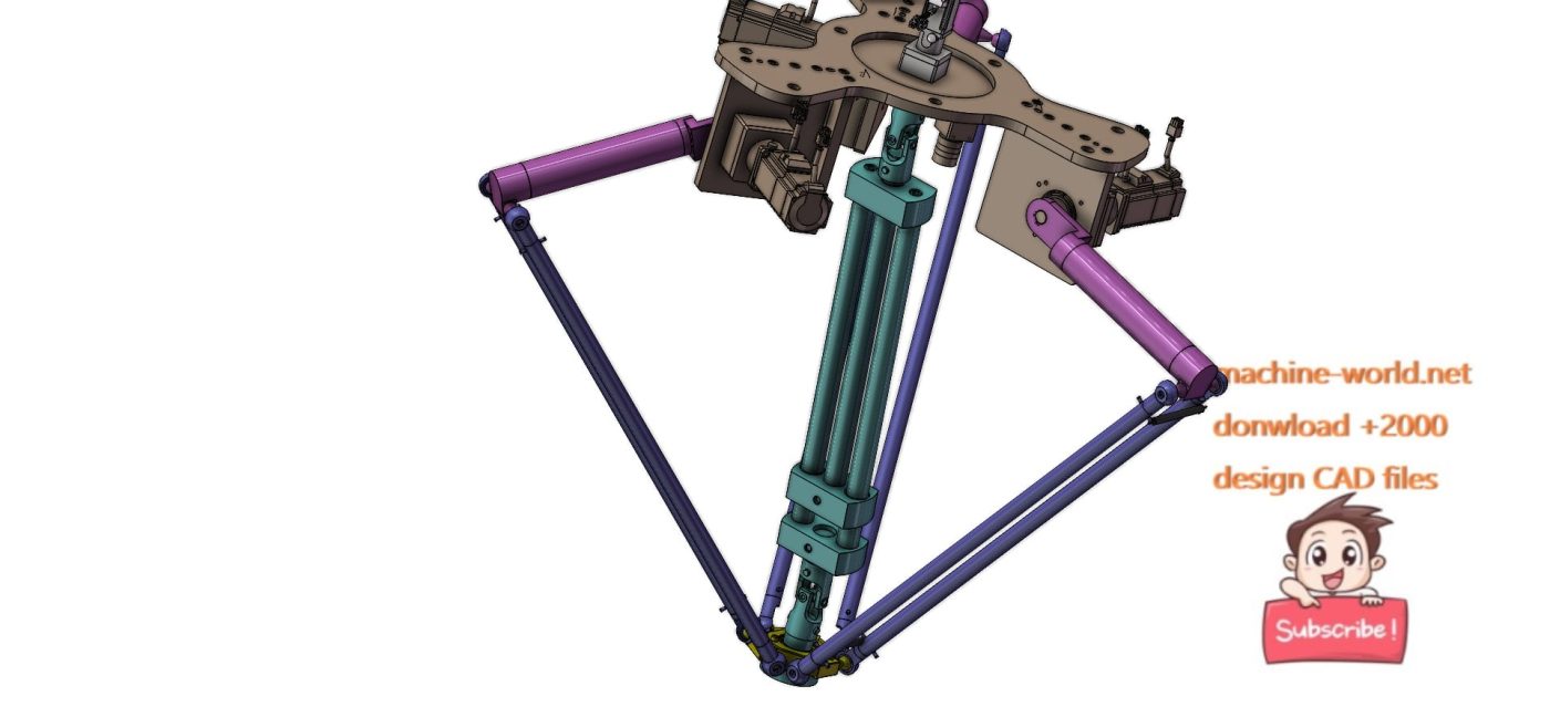 industrial 3D model Spider arm - MACHINE - WORLD