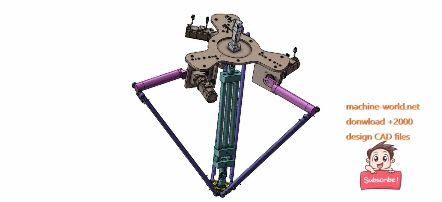 industrial 3D model Spider arm - MACHINE - WORLD