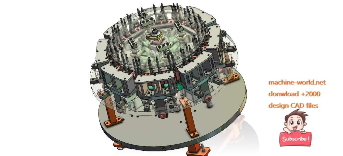 industrial 3D model Stator core soldering jigs - MACHINE - WORLD