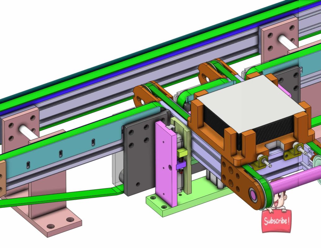 industrial 3D model Automatic Special Conveyor - MACHINE - WORLD