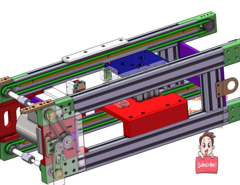industrial 3D model Double layer synchronous precision conveyor ...