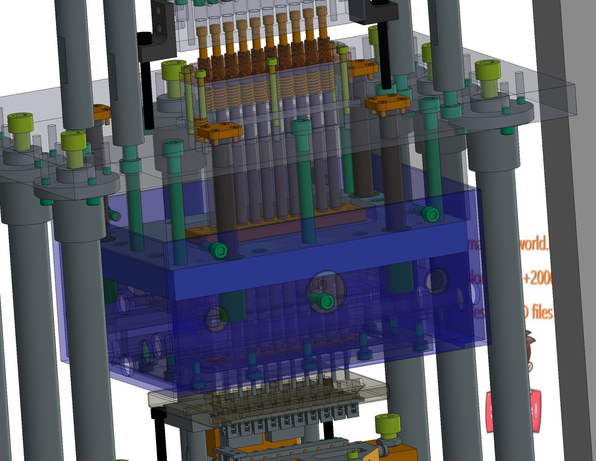 industrial 3D model Solid and Extrusion Glue Melting Machine - MACHINE ...