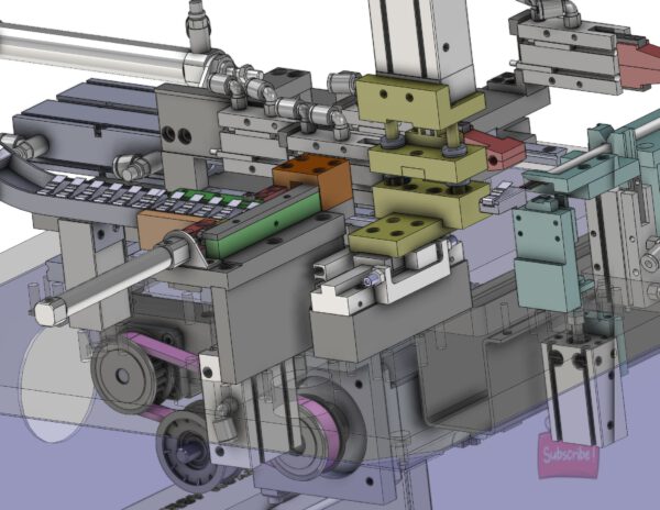 industrial 3D model wire cutting and stripping machine - MACHINE - WORLD