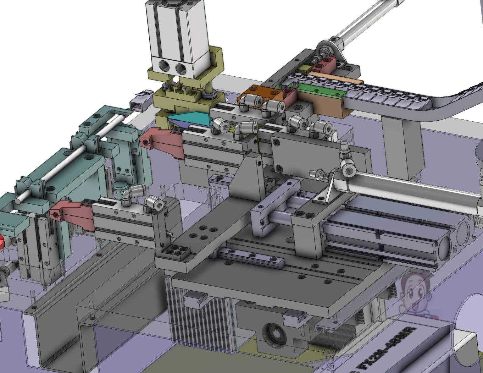 industrial 3D model wire cutting and stripping machine - MACHINE - WORLD
