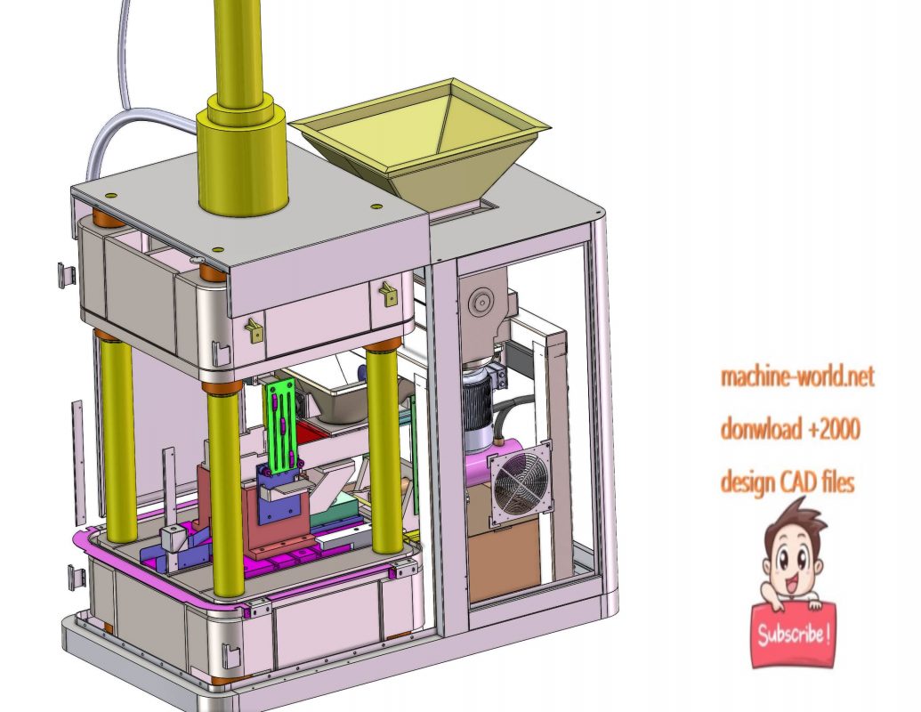 industrial 3D model Vertical rotary table injection molding machine ...