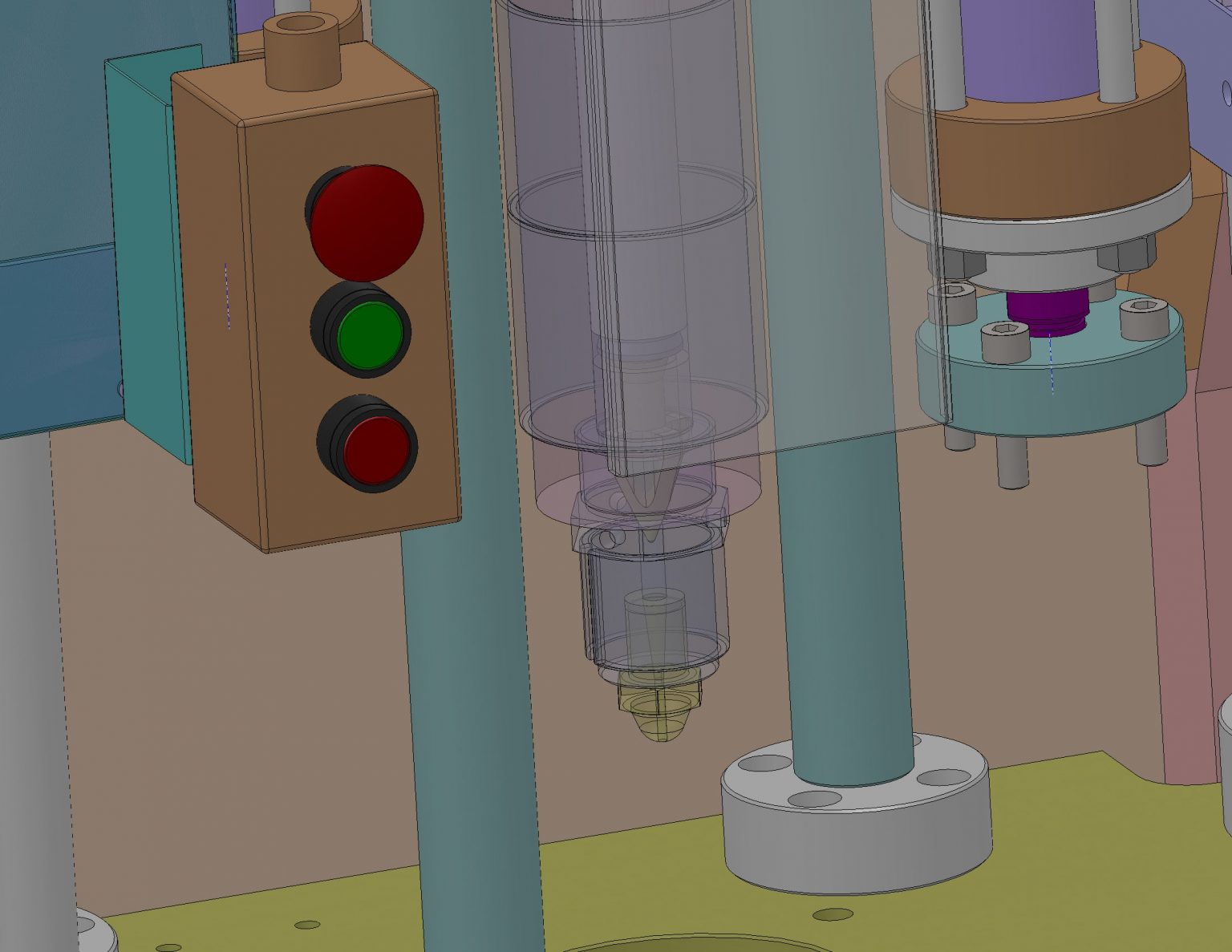 industrial 3D model 20 ton vertical injection molding machine - MACHINE ...