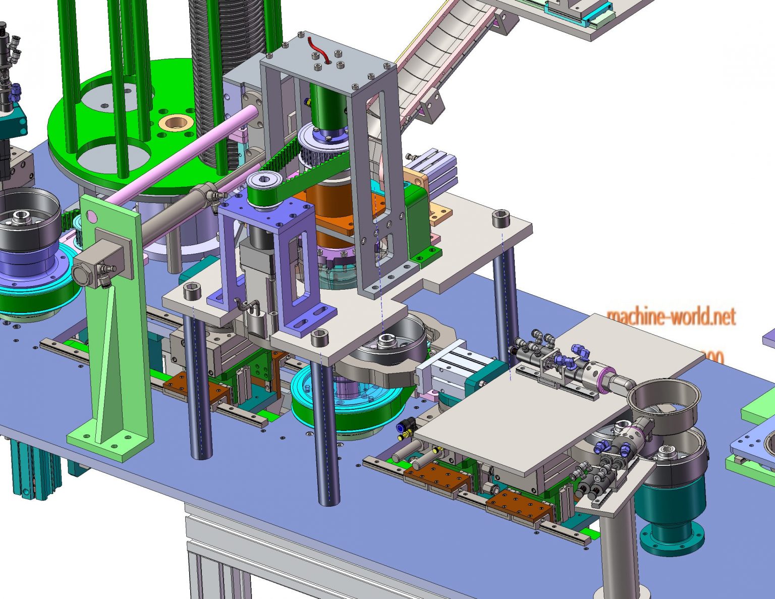 industrial 3D model Flywheel assembly machine - MACHINE - WORLD