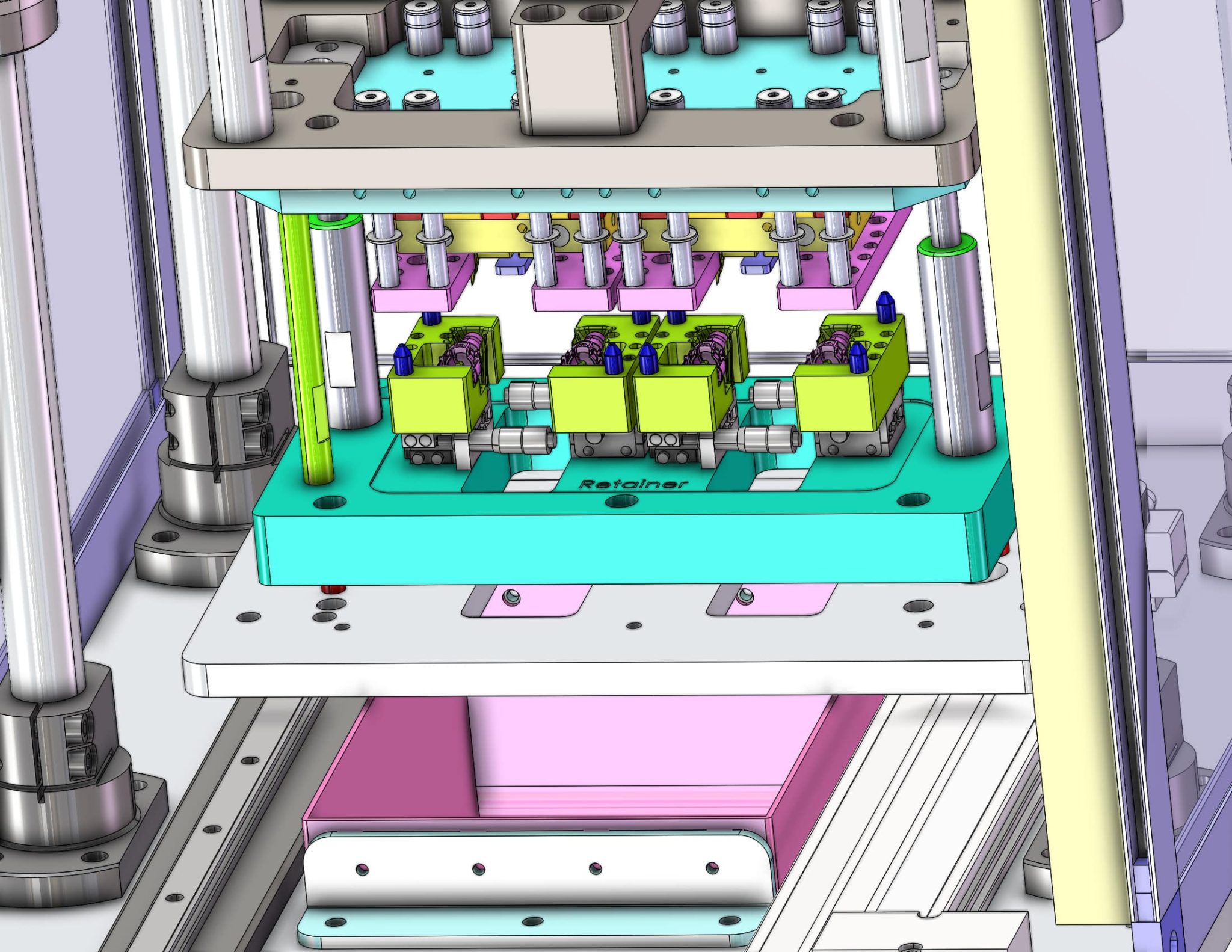 industrial 3D model Hot melt punching machine for injection molded ...