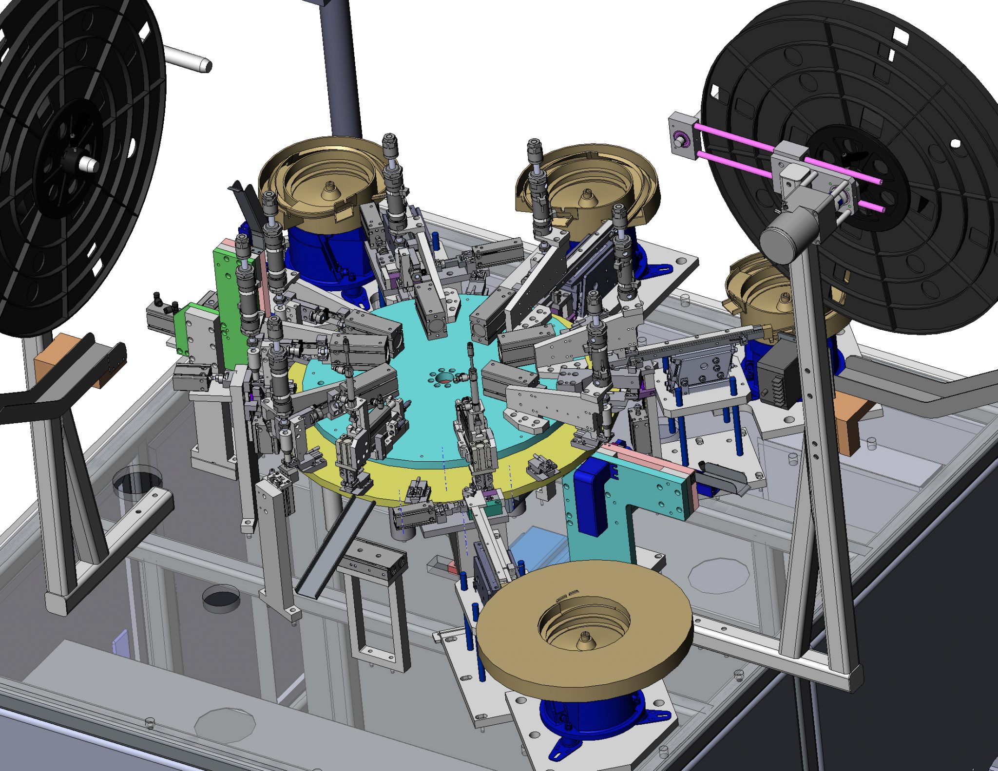 industrial 3D model NB connector automatic insertion machine - MACHINE ...
