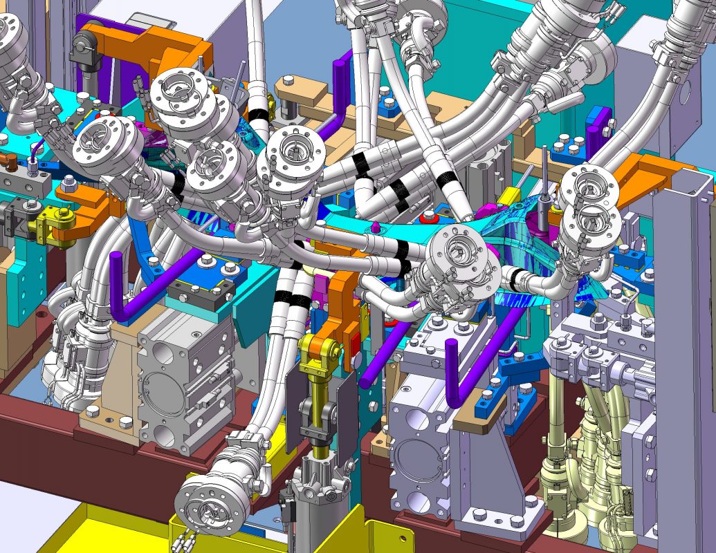 industrial 3D model welded frame fixture - MACHINE - WORLD