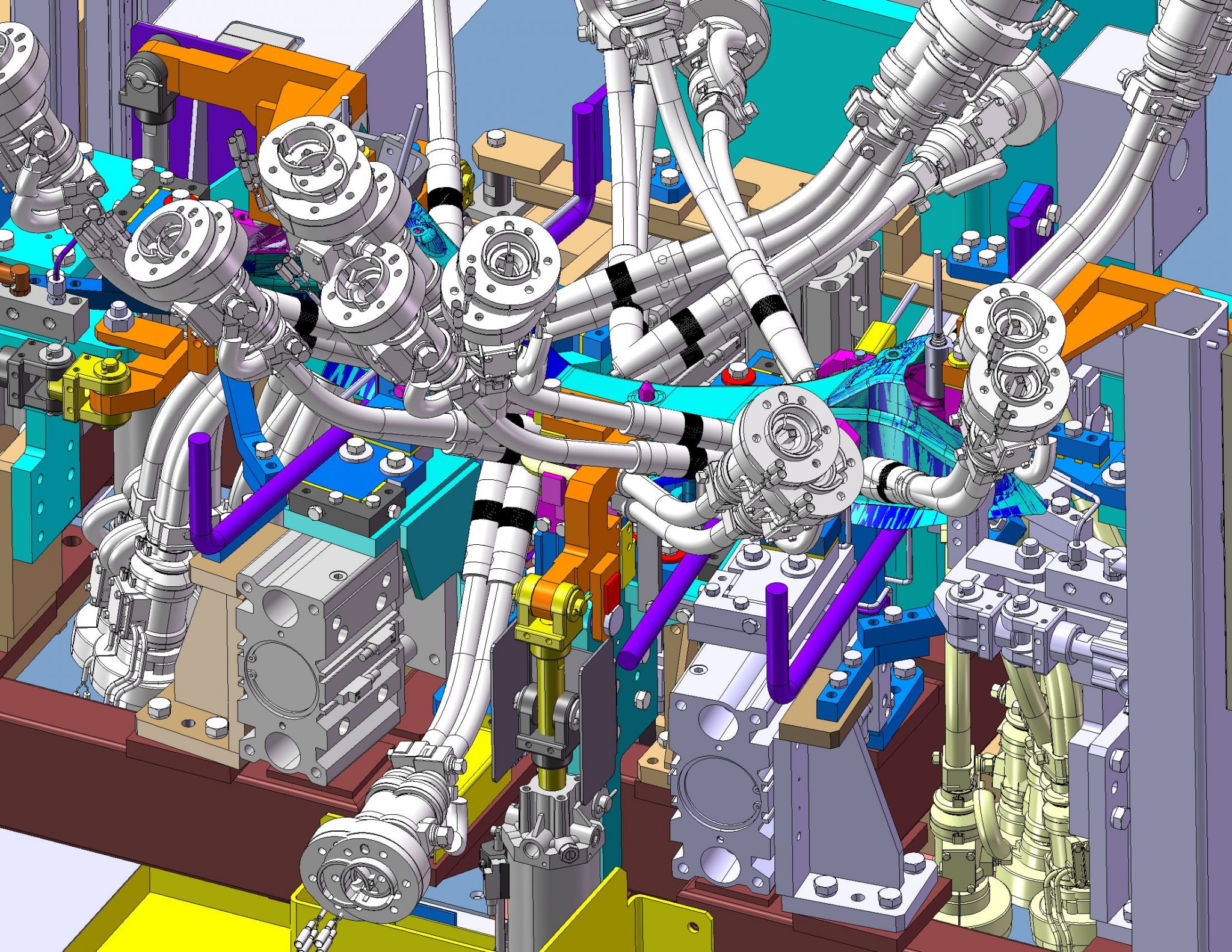 industrial 3D model automotive welding fixture - MACHINE - WORLD