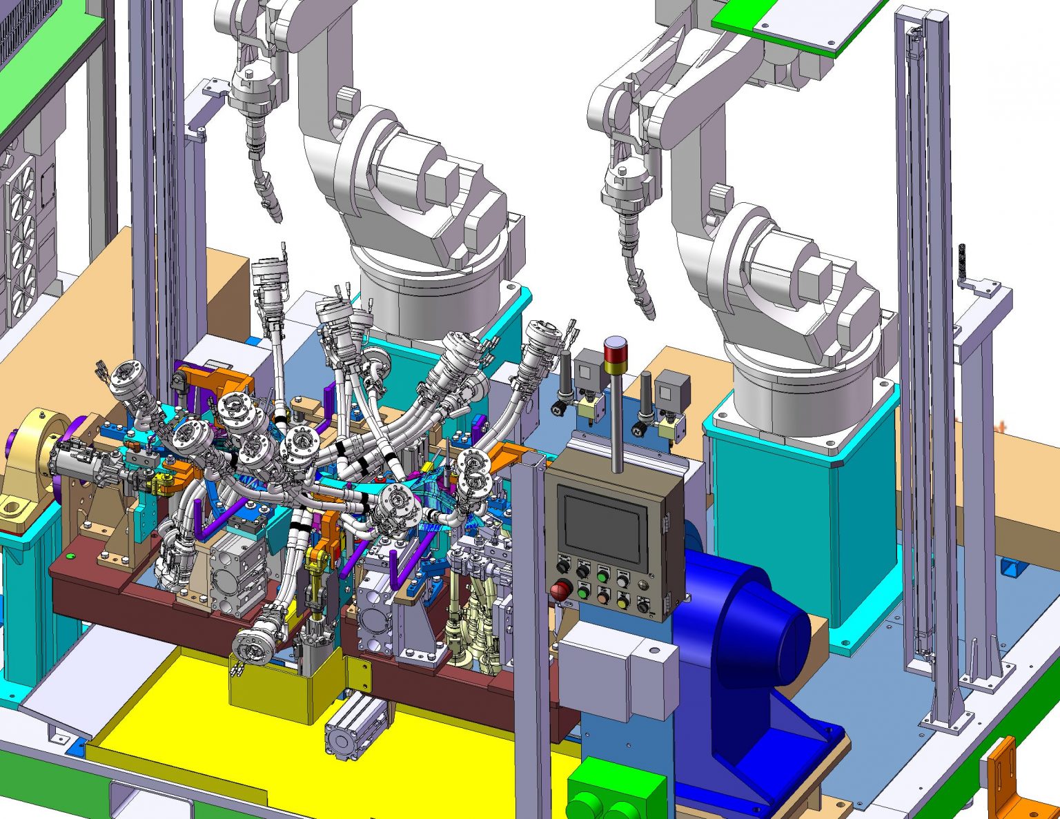 industrial 3D model automotive welding fixture - MACHINE - WORLD