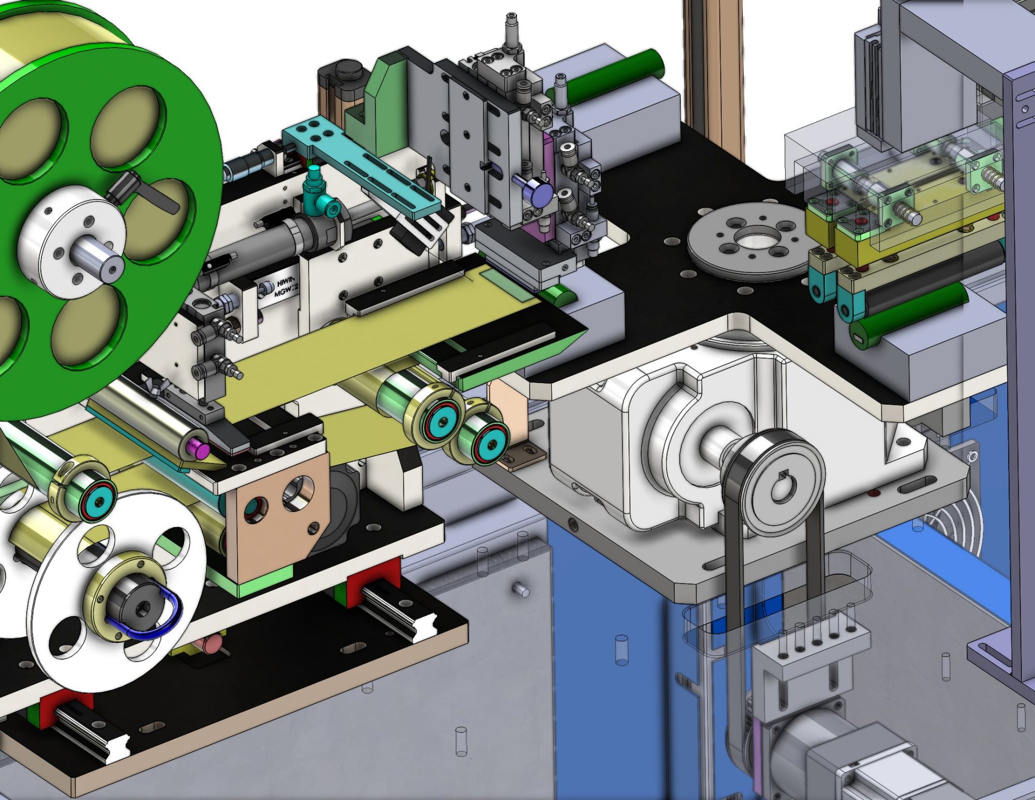 industrial 3D model cylindrical labeling machine - MACHINE - WORLD