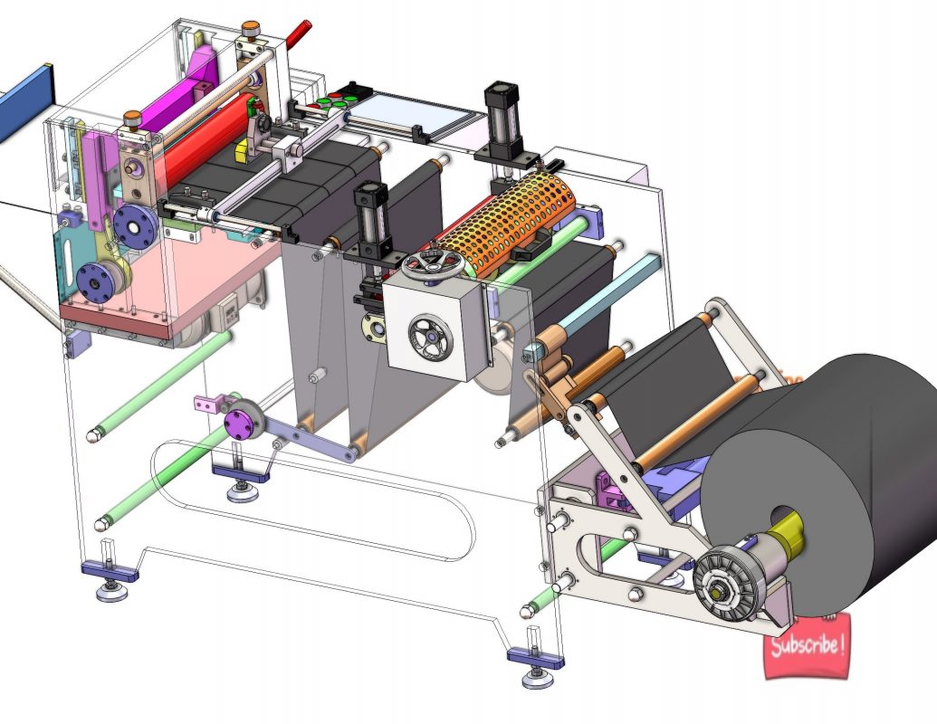 industrial 3D model material cutting machine - MACHINE - WORLD