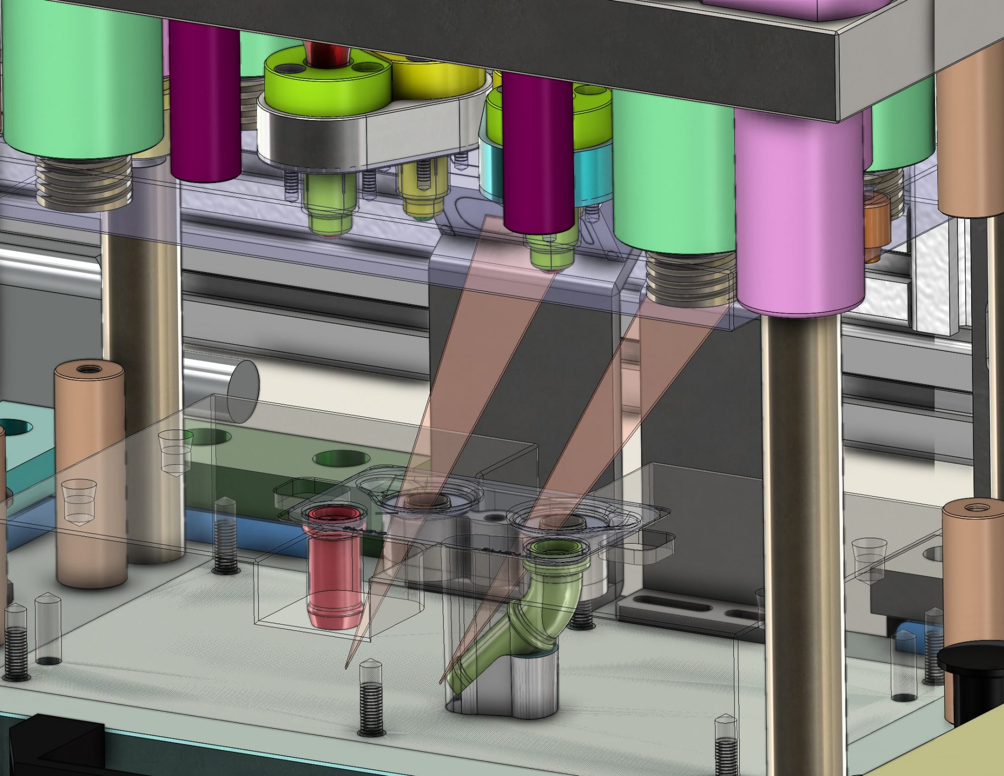 industrial 3D model one station rivet press machine - MACHINE - WORLD
