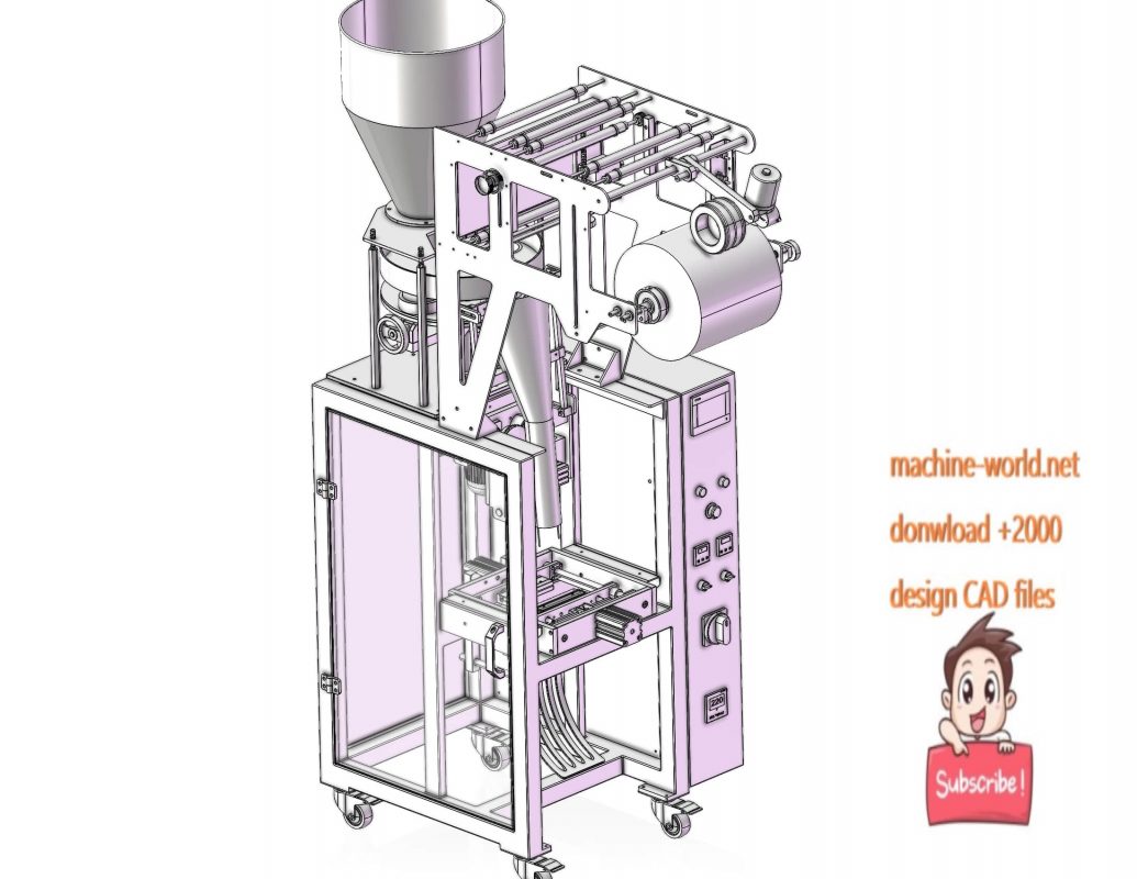 industrial 3D model pneumatic packing machine - MACHINE - WORLD