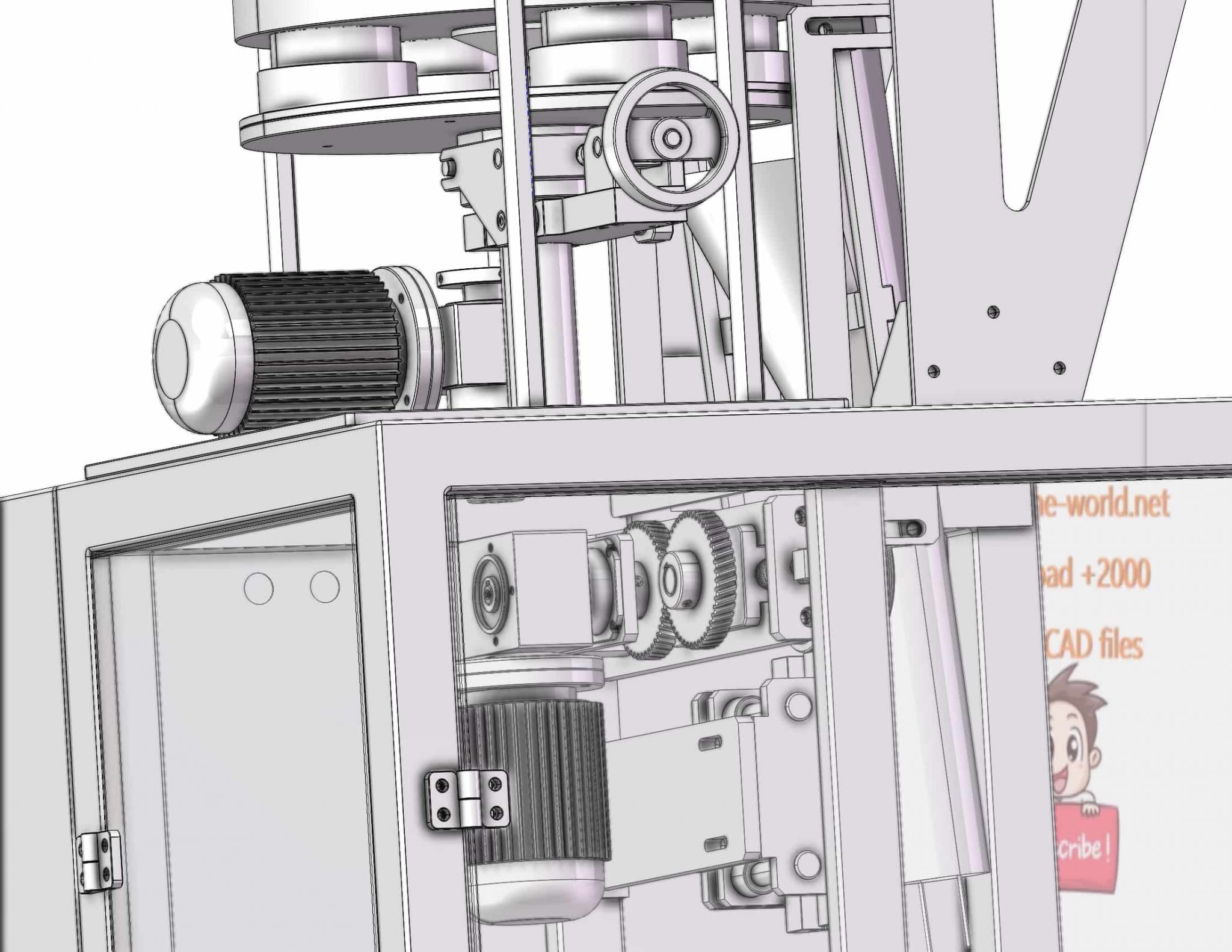 industrial 3D model pneumatic packing machine - MACHINE - WORLD