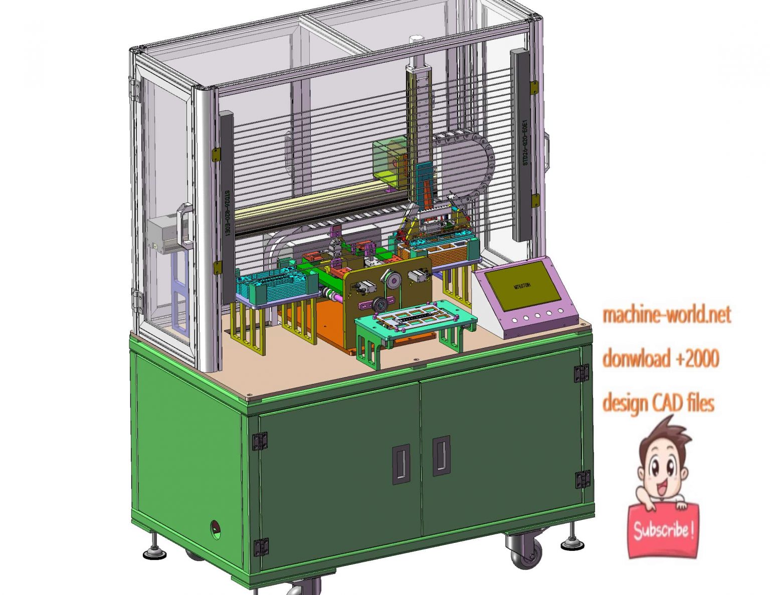 industrial 3D model product revolving machine - MACHINE - WORLD