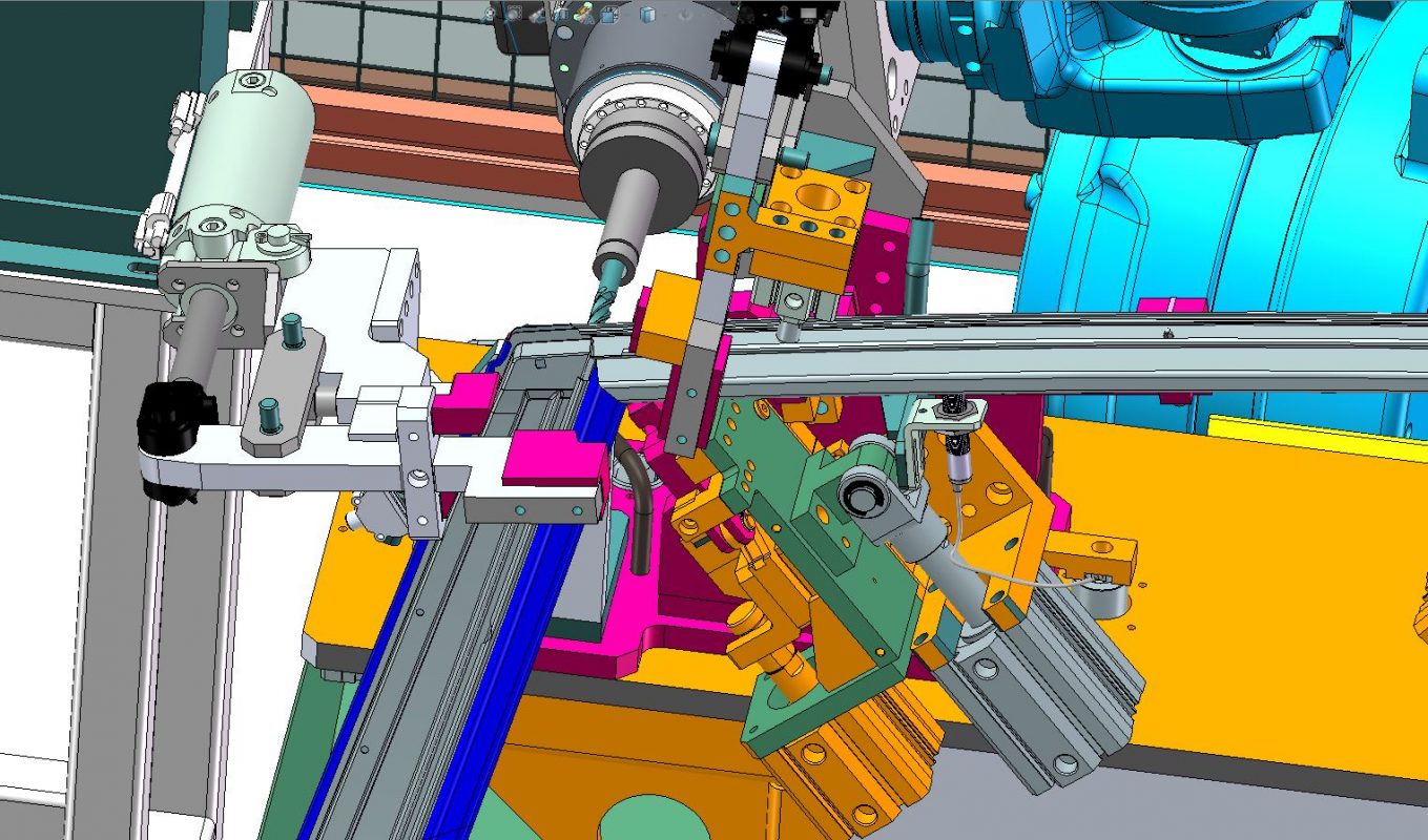 industrial 3D model robotic CNC milling system - MACHINE - WORLD