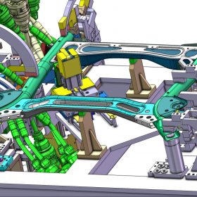 industrial 3D model Liquid pump assembly line - MACHINE - WORLD