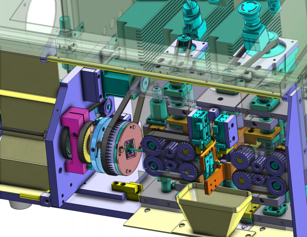 industrial 3D model wire stripping machine - MACHINE - WORLD