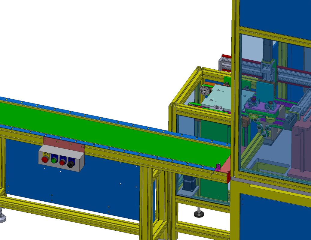 industrial 3D model Light bulb assembly line - MACHINE - WORLD