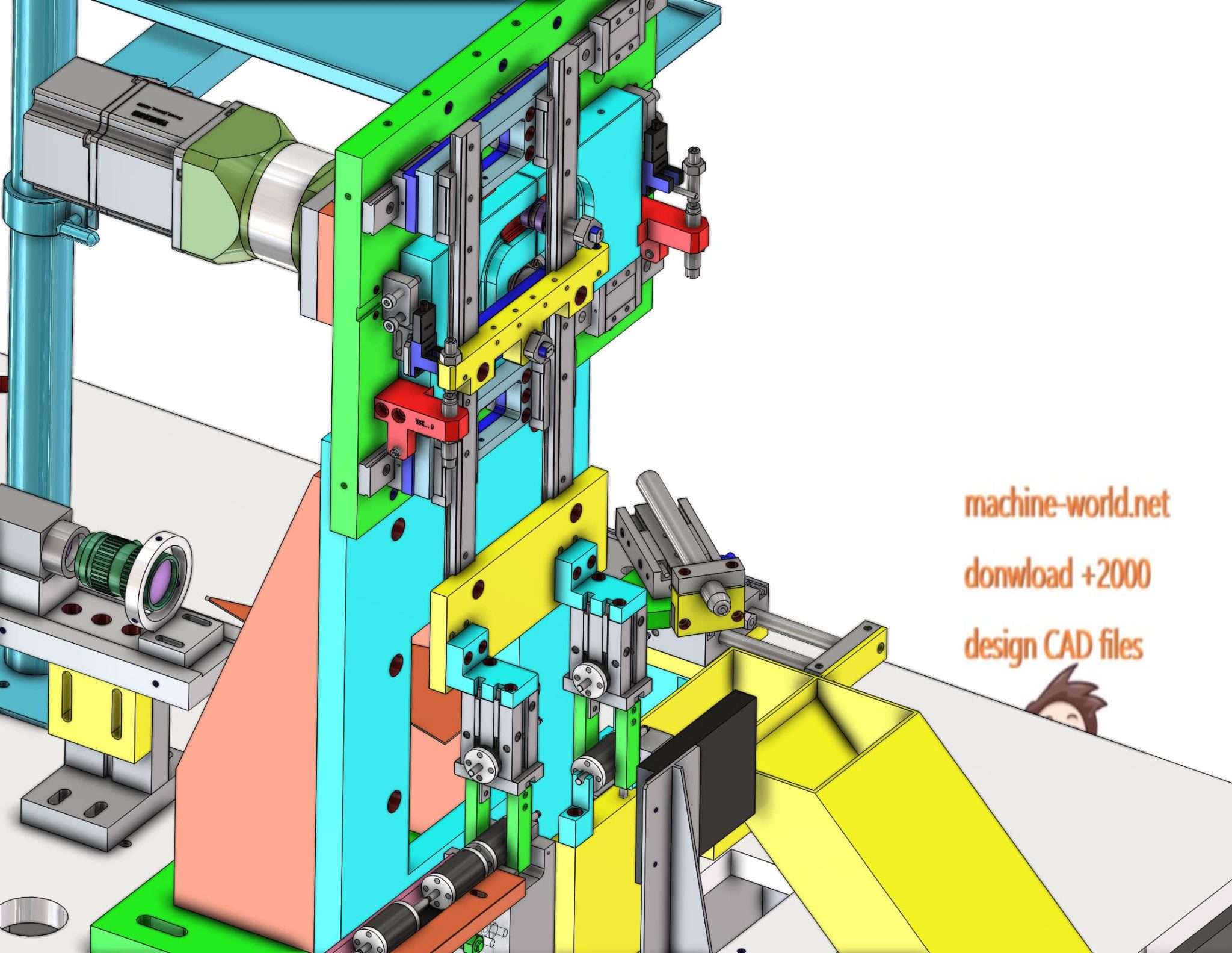 industrial 3d model magnetic detector - MACHINE - WORLD
