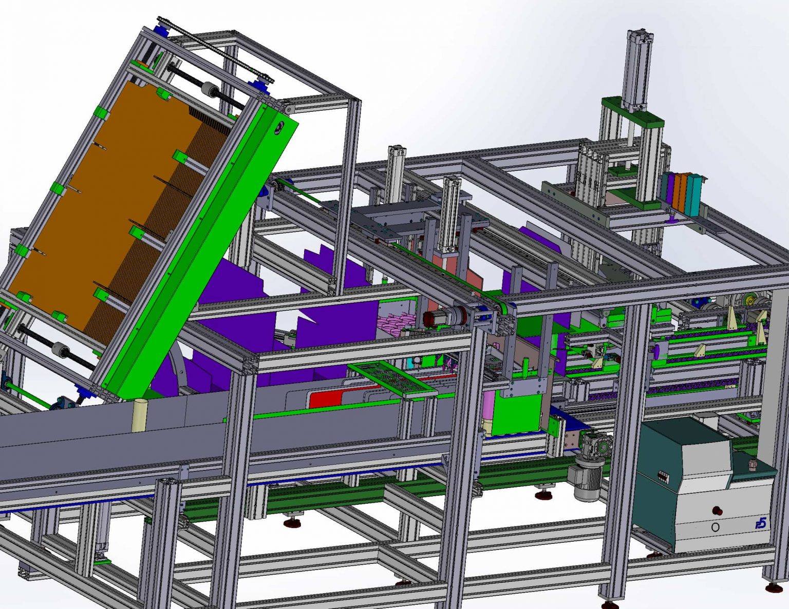 industrial 3D model Carton packaging machine - MACHINE - WORLD