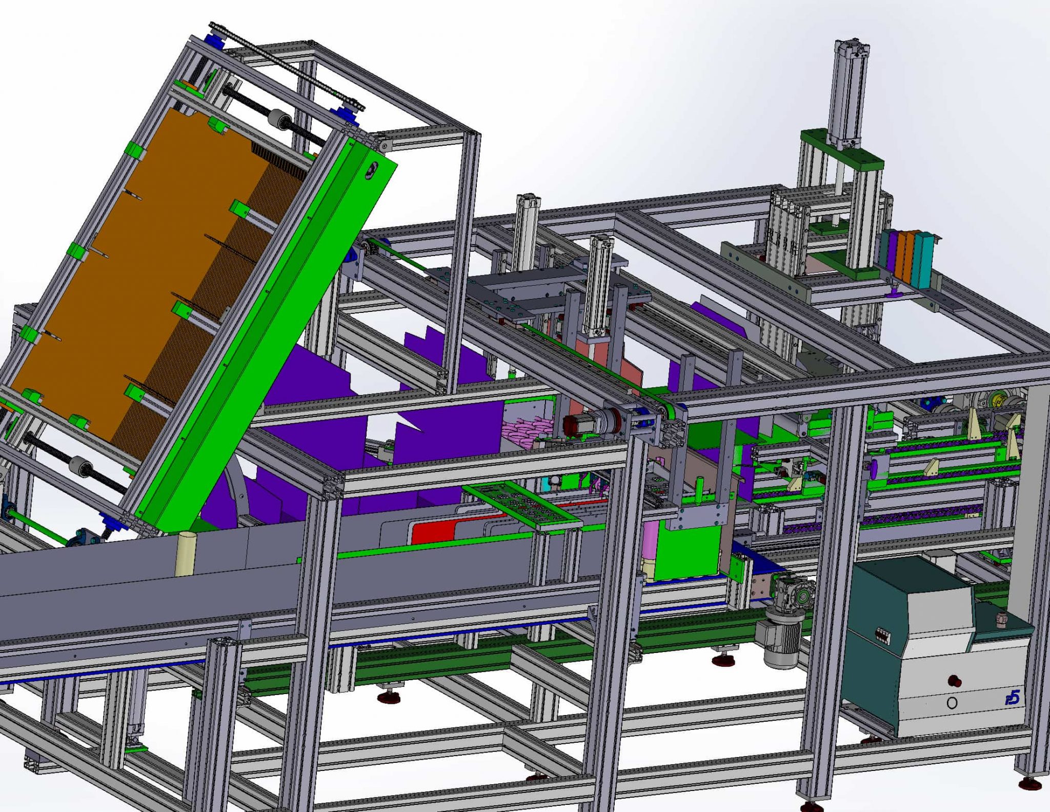 industrial 3D model Carton packaging machine - MACHINE - WORLD