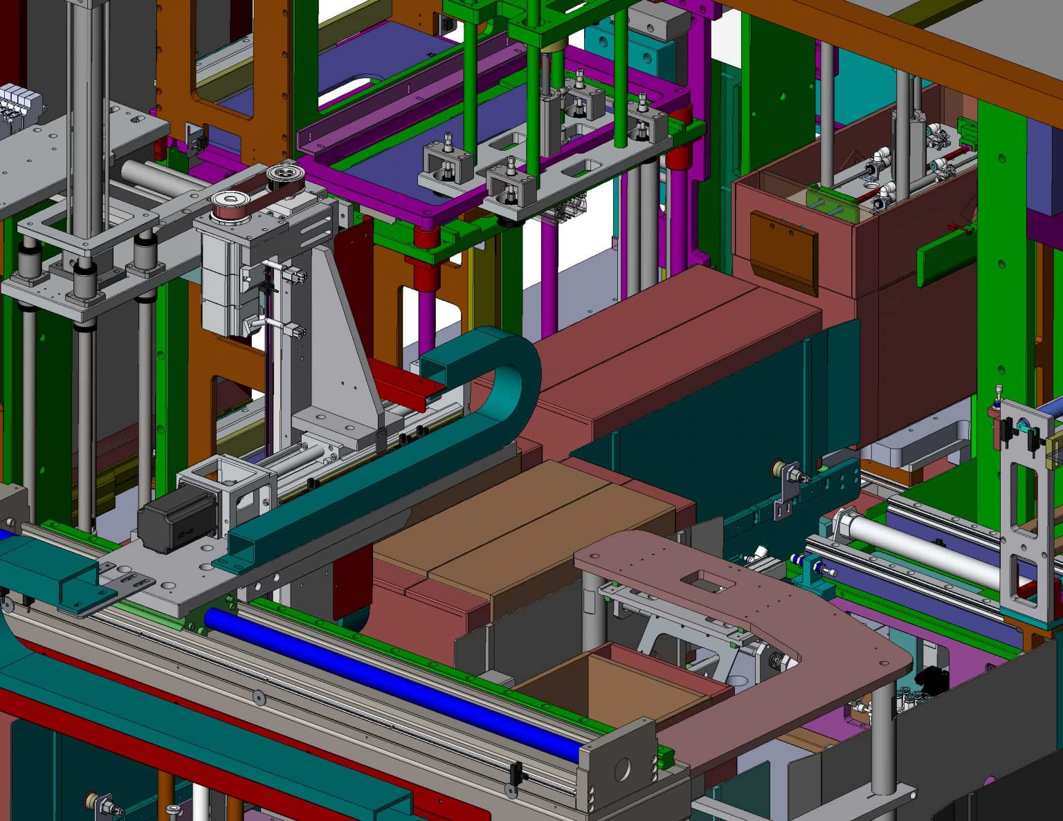 industrial 3D model Carton packing machine - MACHINE - WORLD