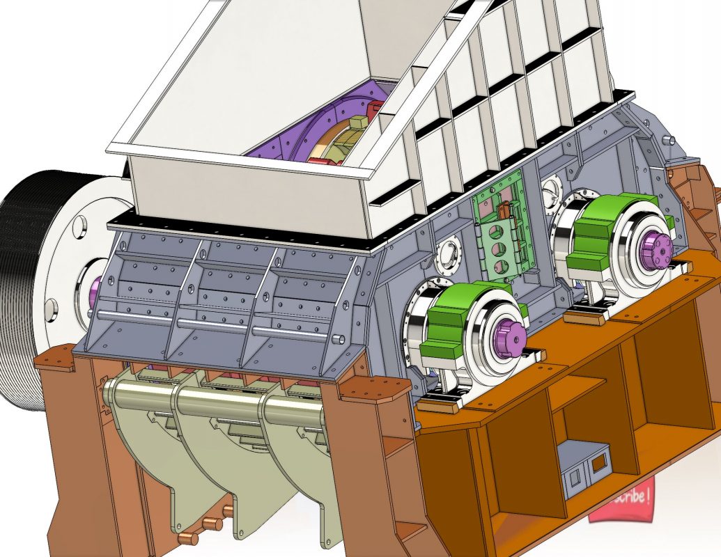 industrial 3D model Jaw crusher - MACHINE - WORLD