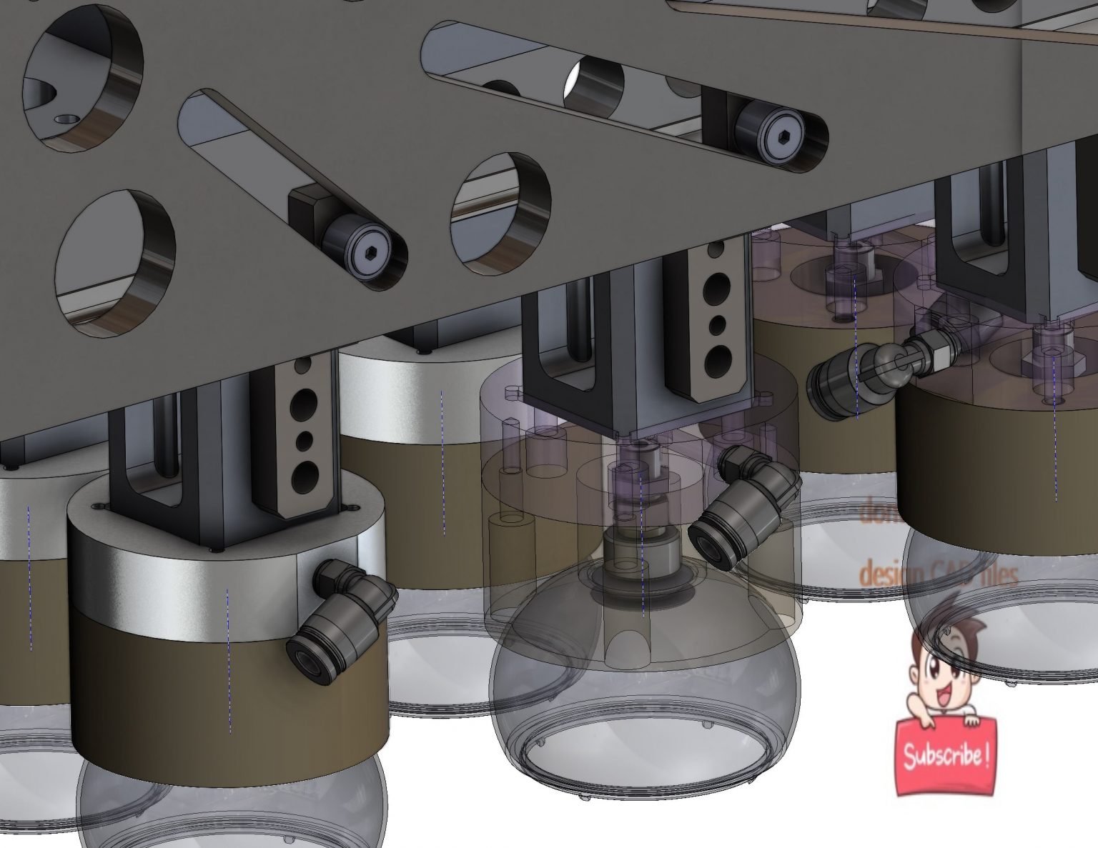 industrial 3D model Lampshade clamp mechanism - MACHINE - WORLD