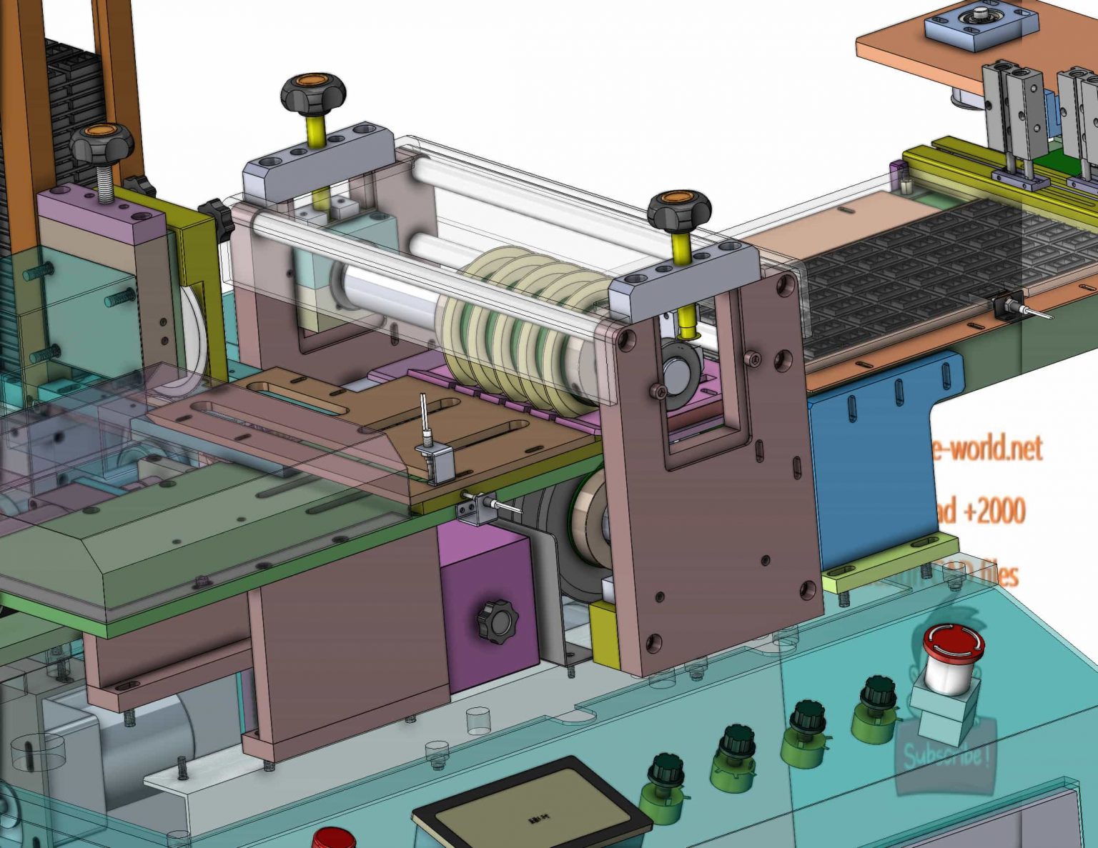 industrial 3D model two directions panel cutting machine - MACHINE - WORLD