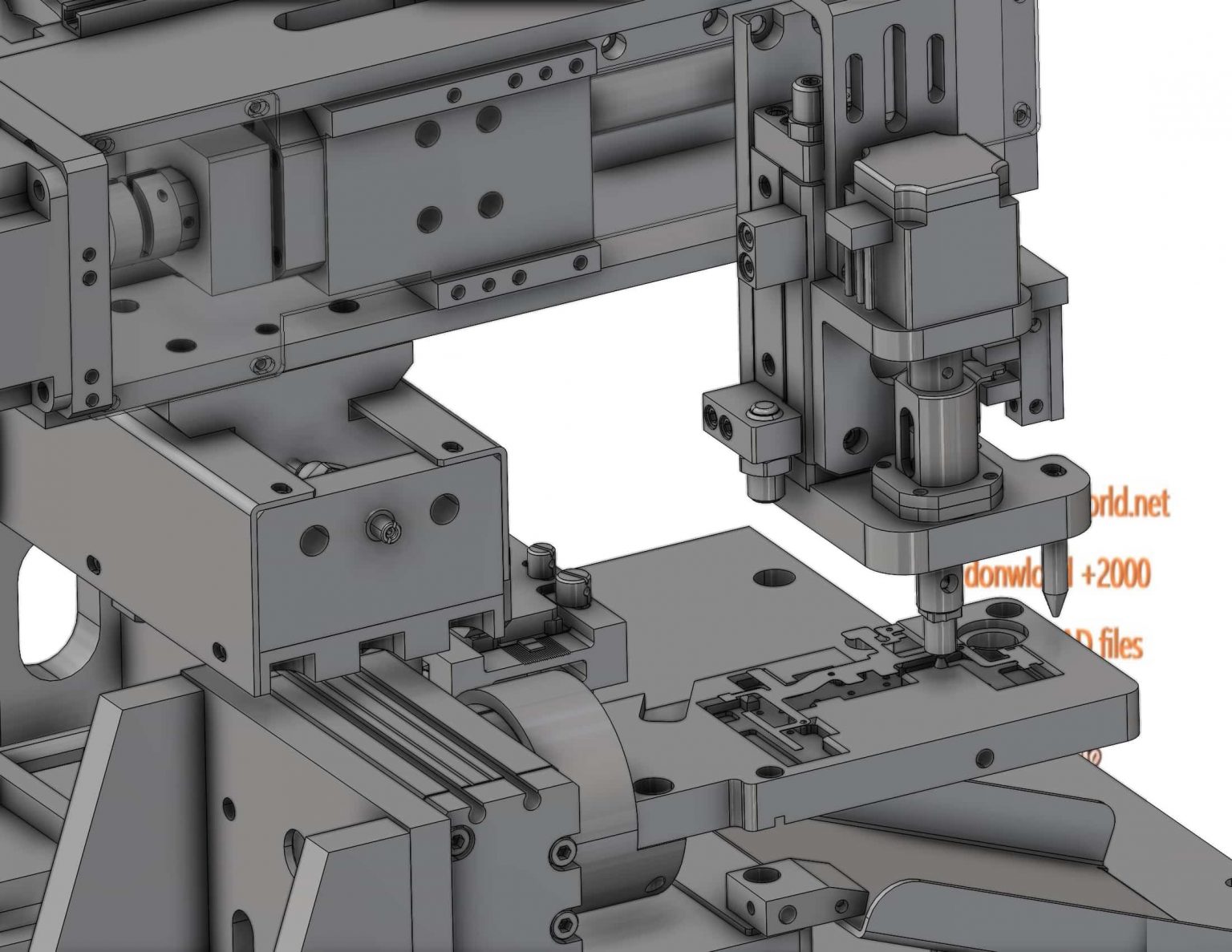 industrial 3D model Automatic gluing machine - MACHINE - WORLD