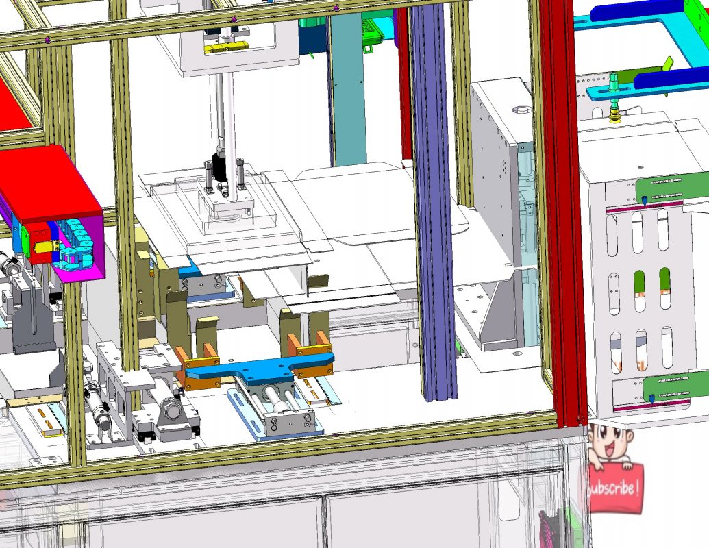 industrial 3D model Carton box folding machine - MACHINE - WORLD
