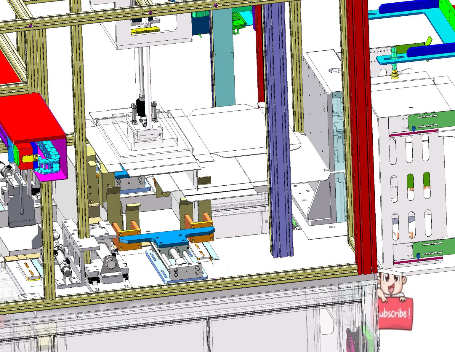 industrial 3D model Carton box folding machine - MACHINE - WORLD