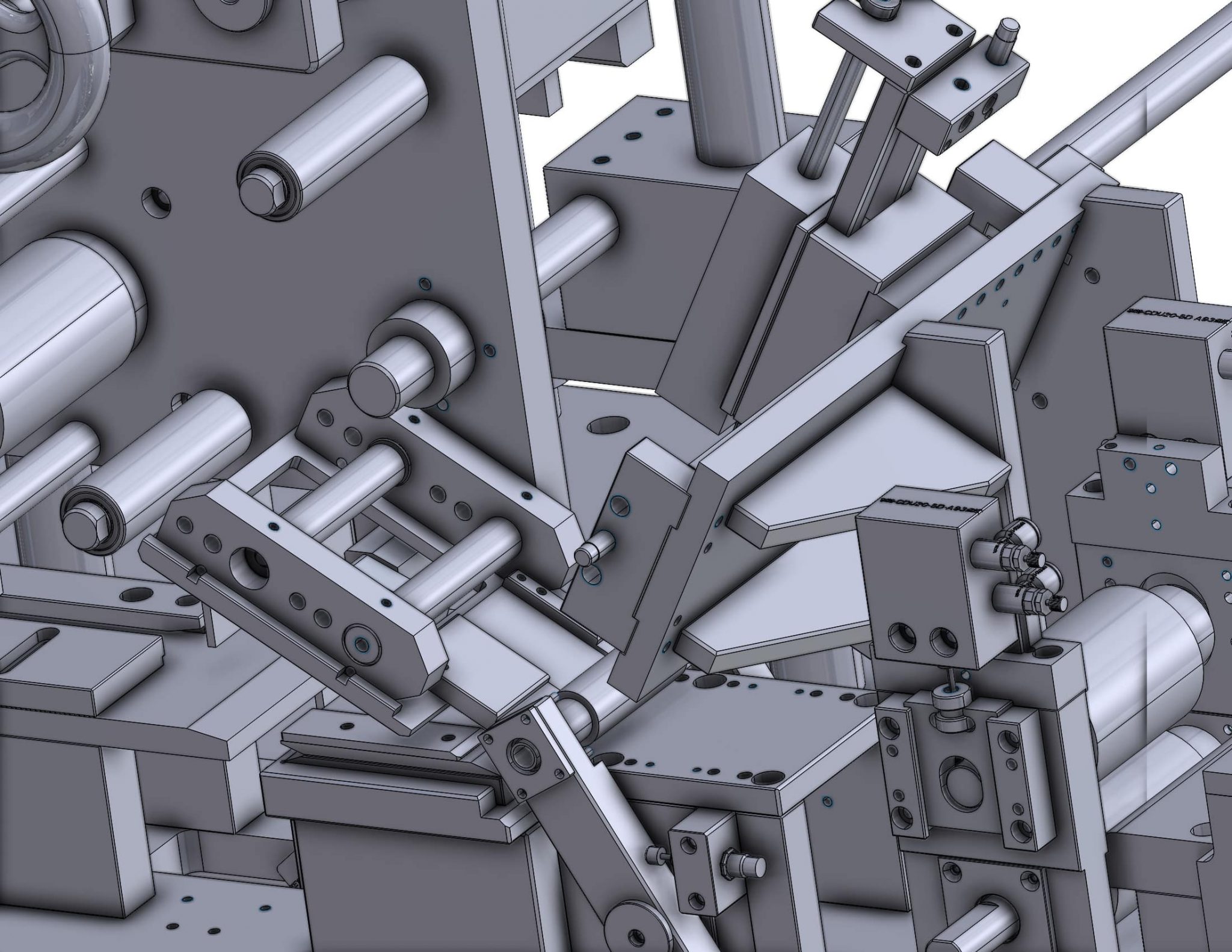 industrial 3D model FFC label laminating machine - MACHINE - WORLD