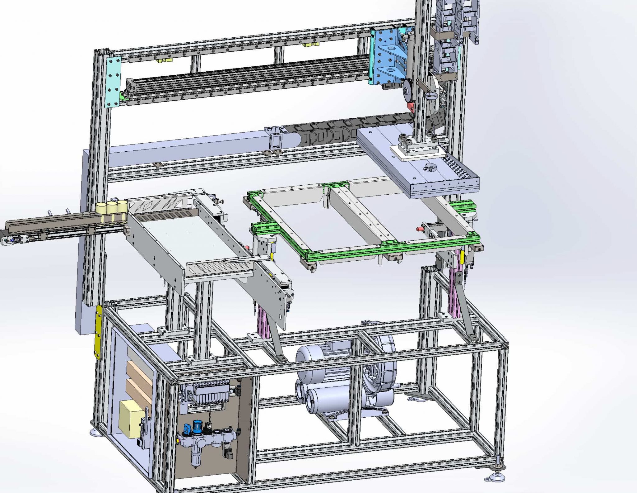 industrial 3D model Medicine bottle packing machine - MACHINE - WORLD