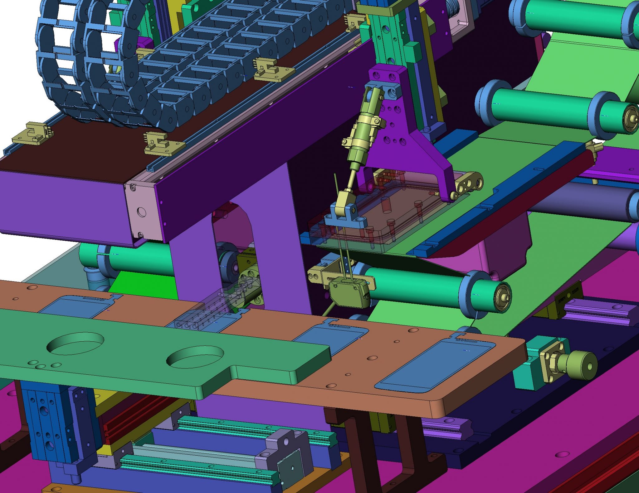 industrial 3D model Mobile phone front back gluing machine - MACHINE ...