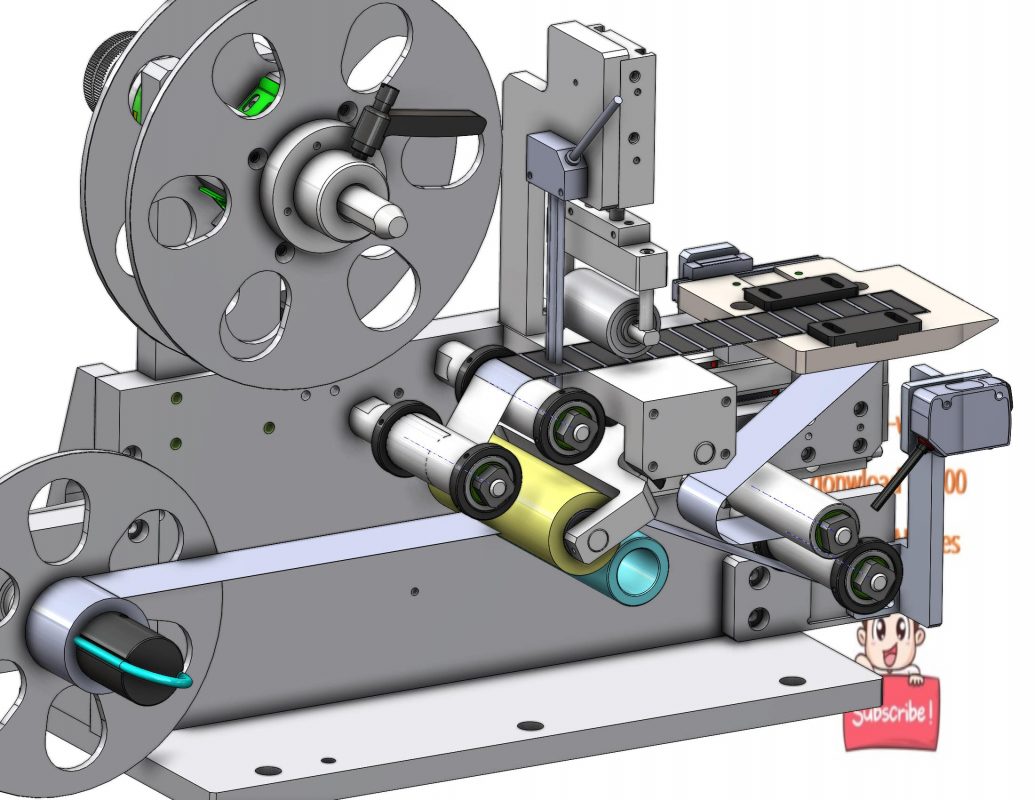 industrial 3D model Recoverable labeling machine - MACHINE - WORLD