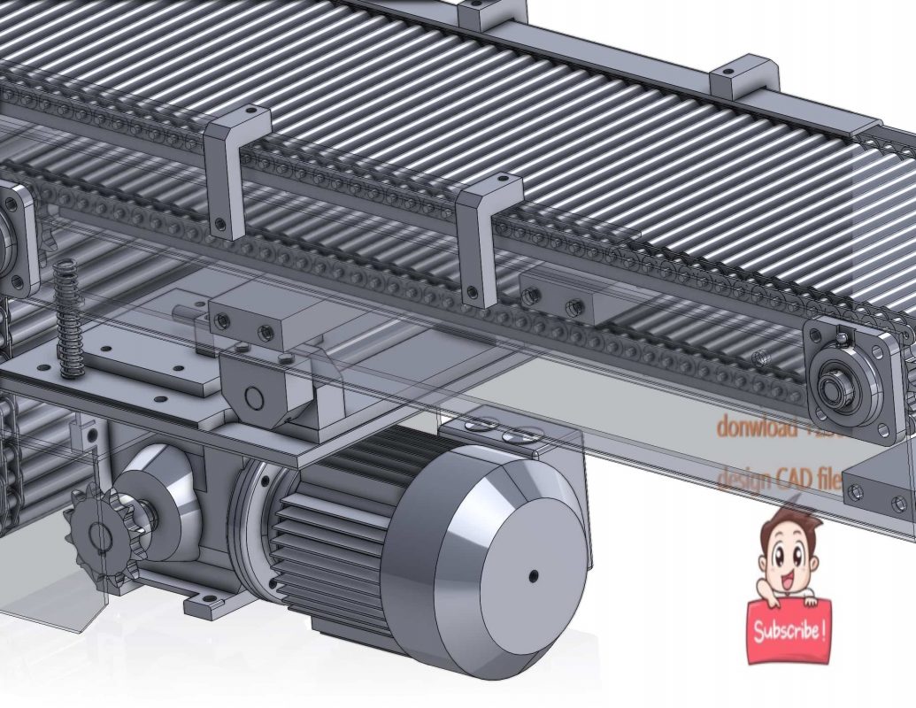 industrial 3D model Roller conveyor - MACHINE - WORLD