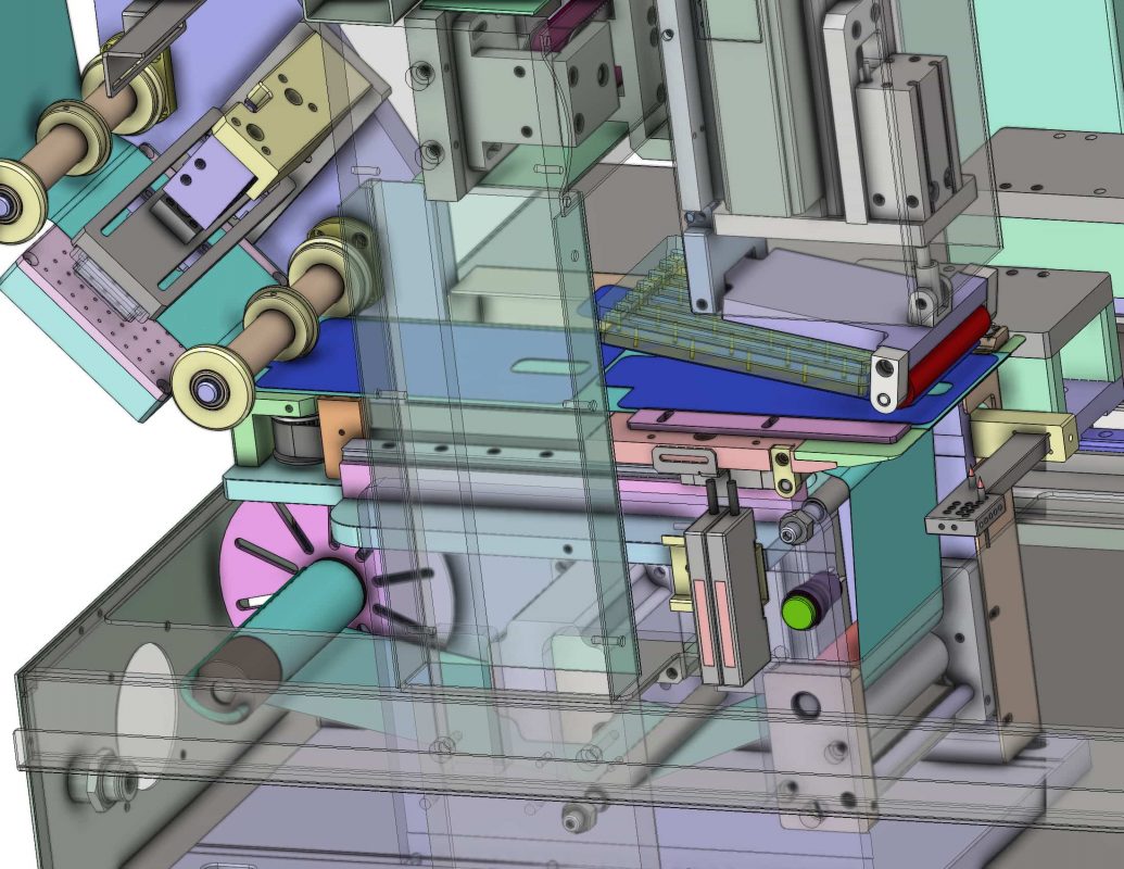 industrial 3D model Semi automatic labeling machine - MACHINE - WORLD