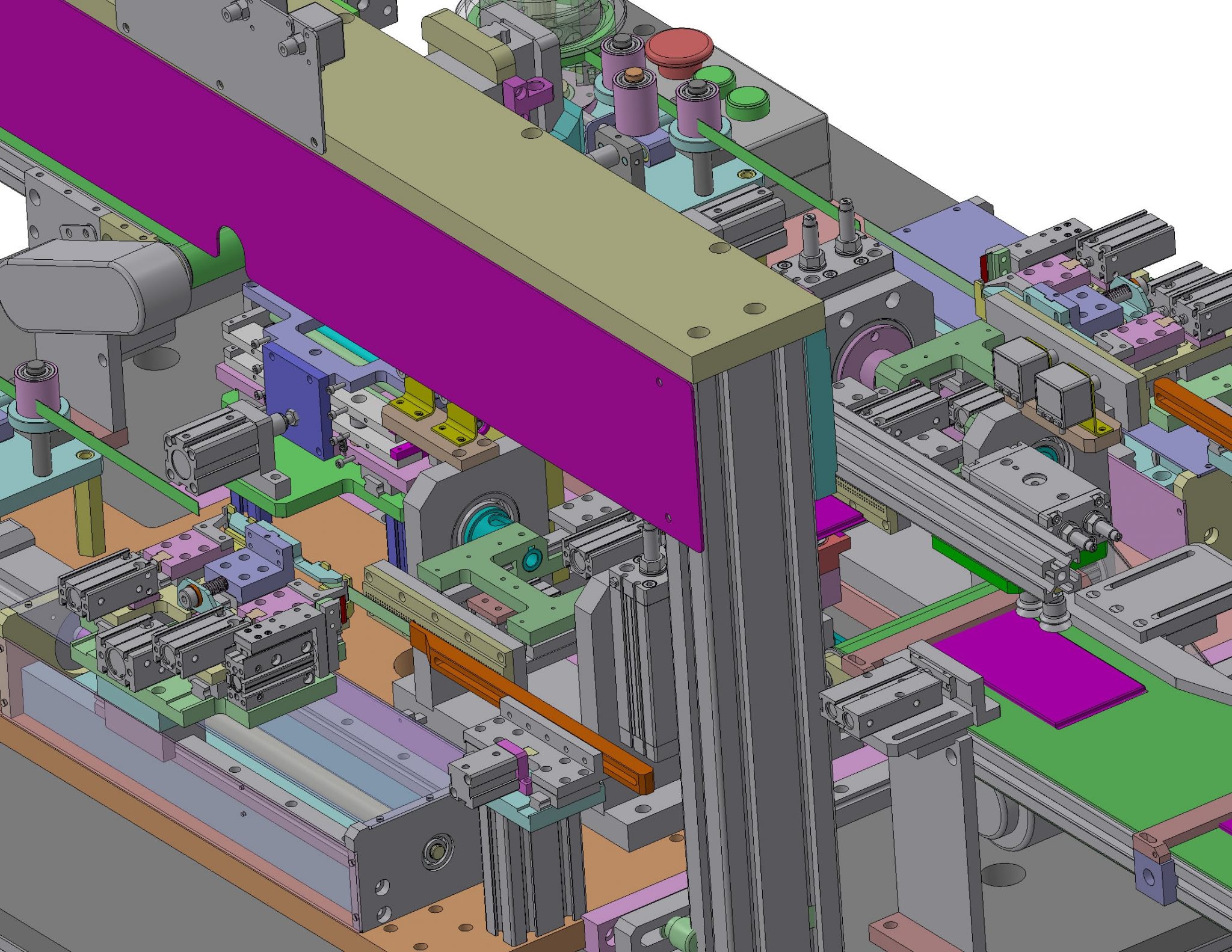 industrial 3D model Side labeling machine - MACHINE - WORLD