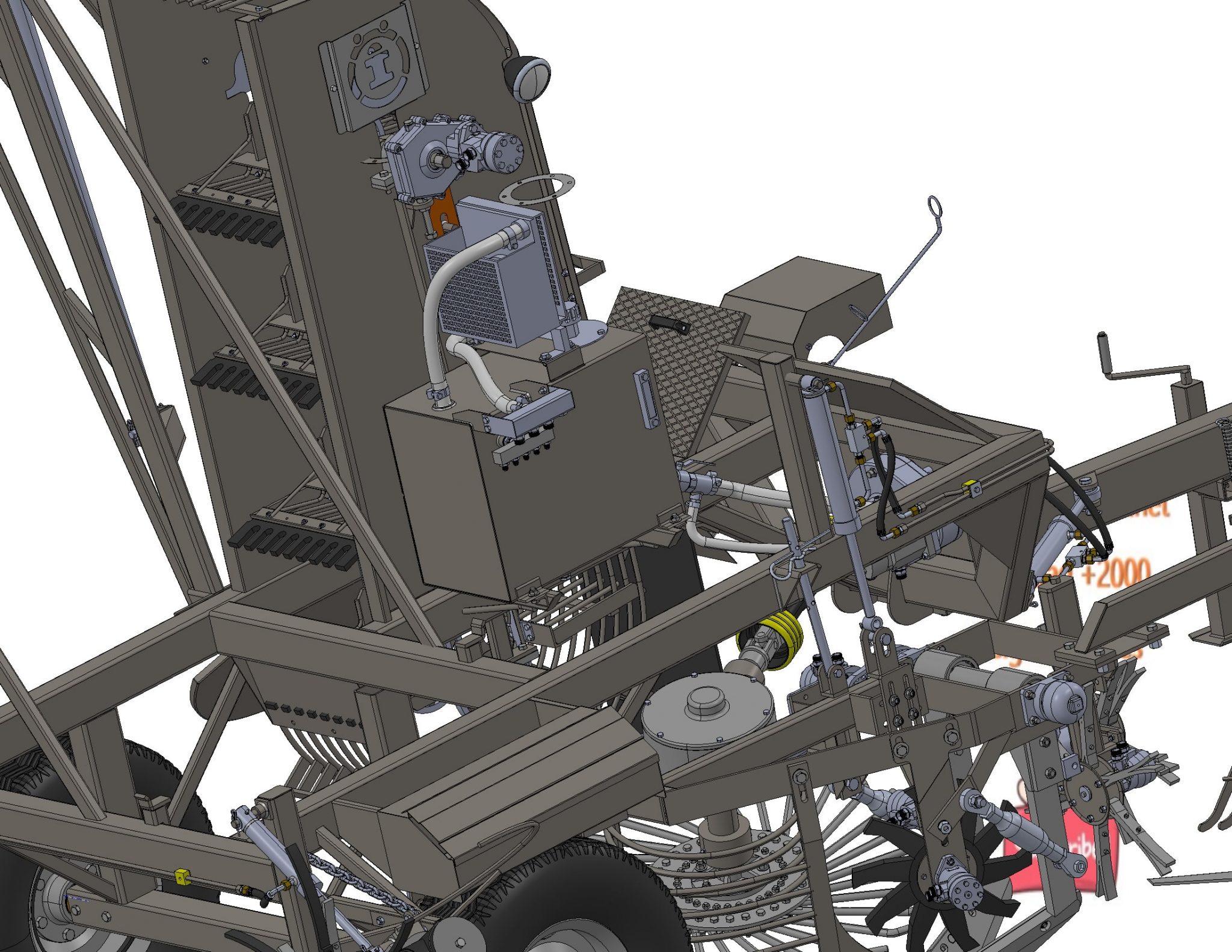 industrial 3D model Sugar beet harvester - MACHINE - WORLD