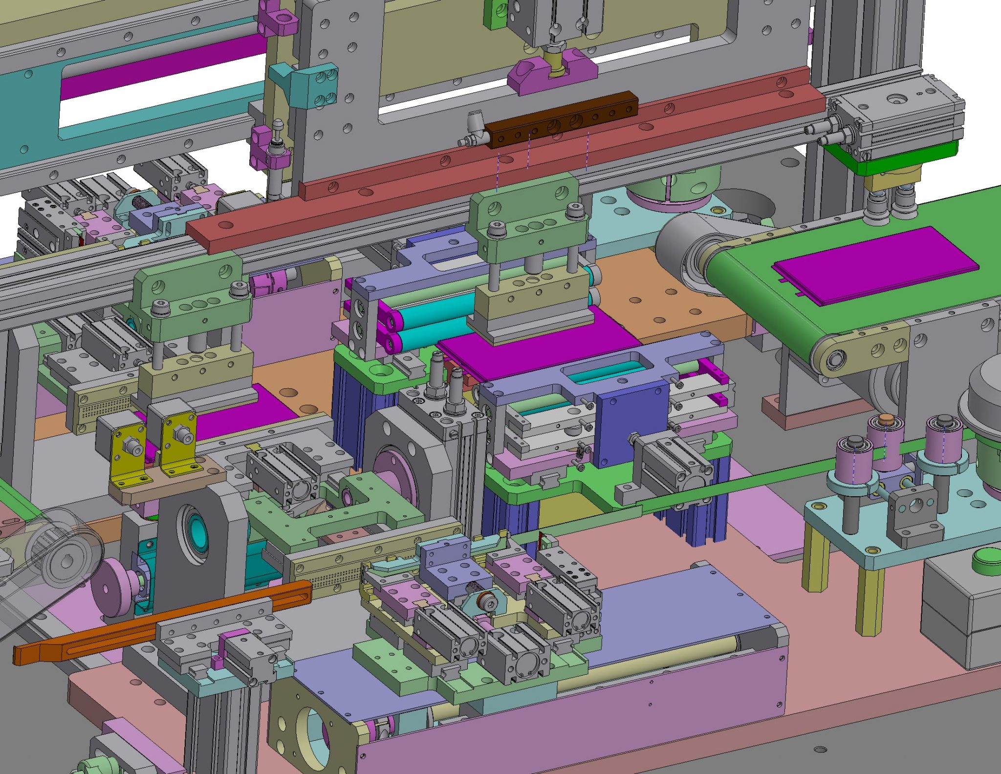 industrial 3D model battery paper gluing machine - MACHINE - WORLD