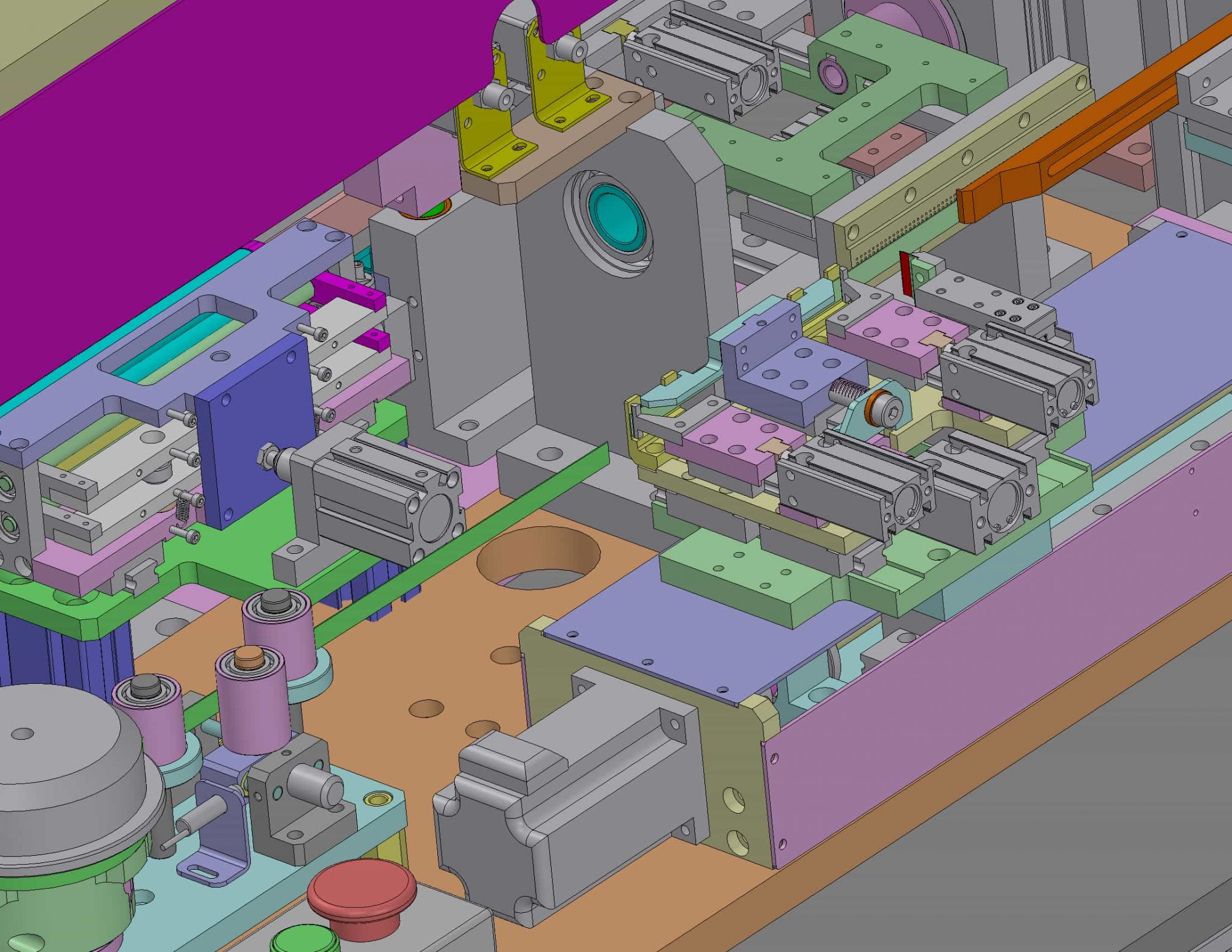 industrial 3D model battery paper gluing machine - MACHINE - WORLD