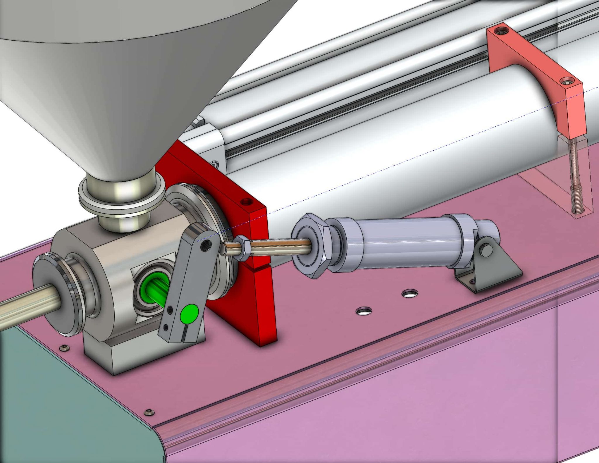 industrial 3D model horizontal filling machine - MACHINE - WORLD