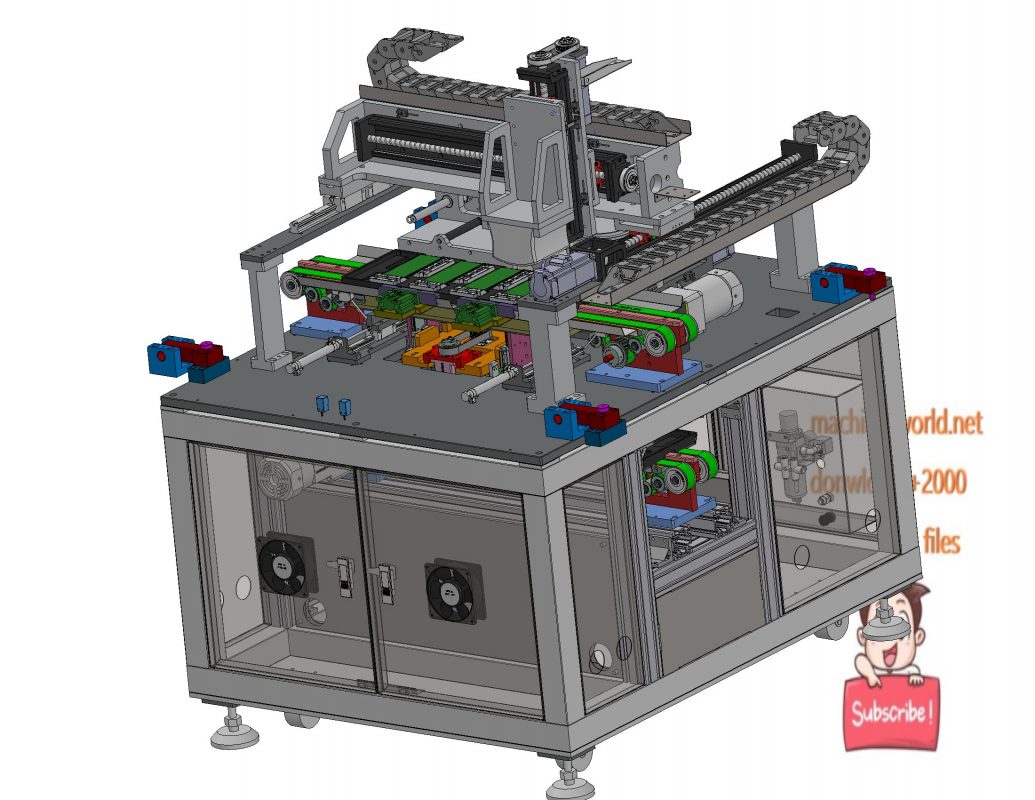 industrial 3D model Toy egg coloring machine - MACHINE - WORLD