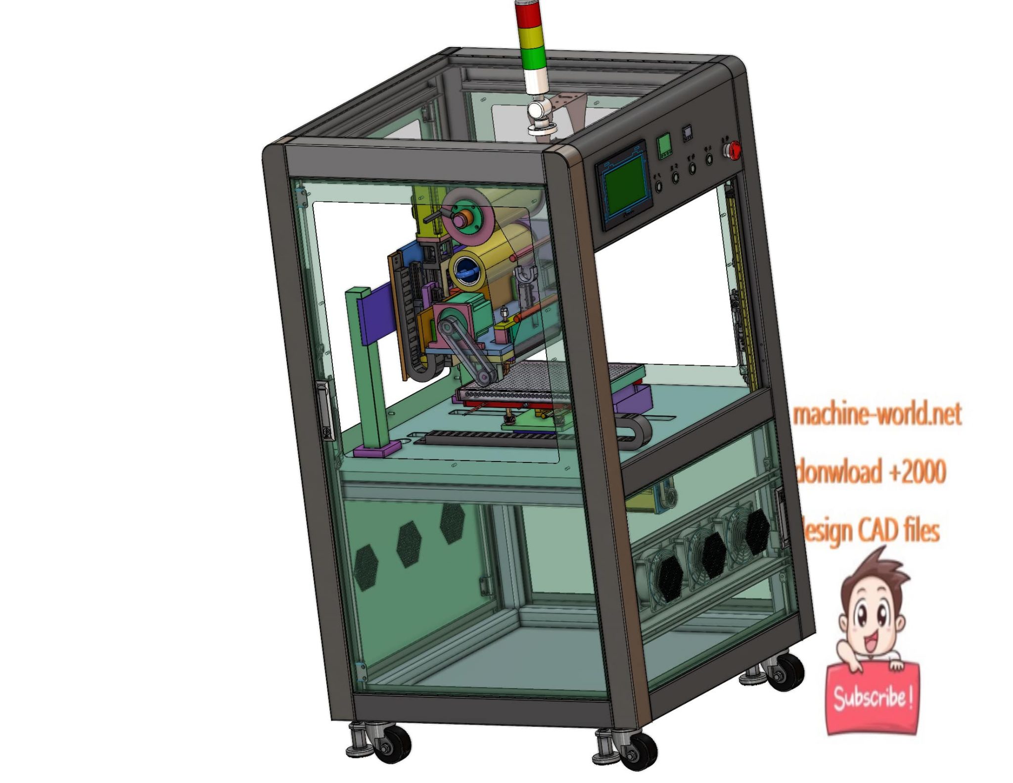 industrial 3D model Glue peeling machine - MACHINE - WORLD